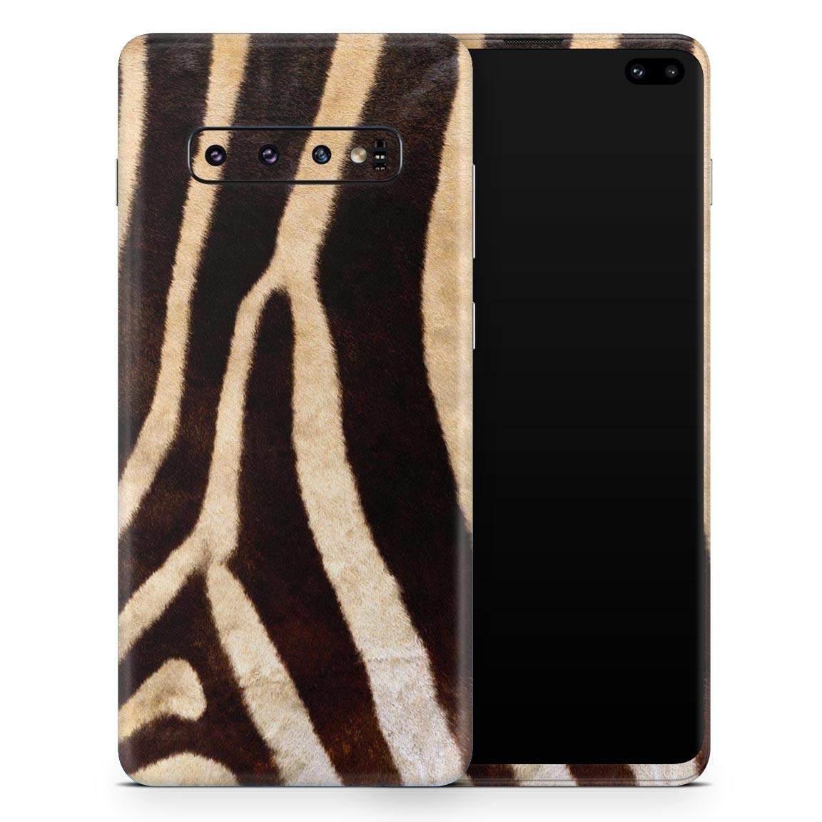 DesignSkinz Real Zebra Print Texture Protective Vinyl Decal Wrap Skin Cover Compatible with The Samsung Galaxy S20 (Screen Trim & Back Glass Skin)
