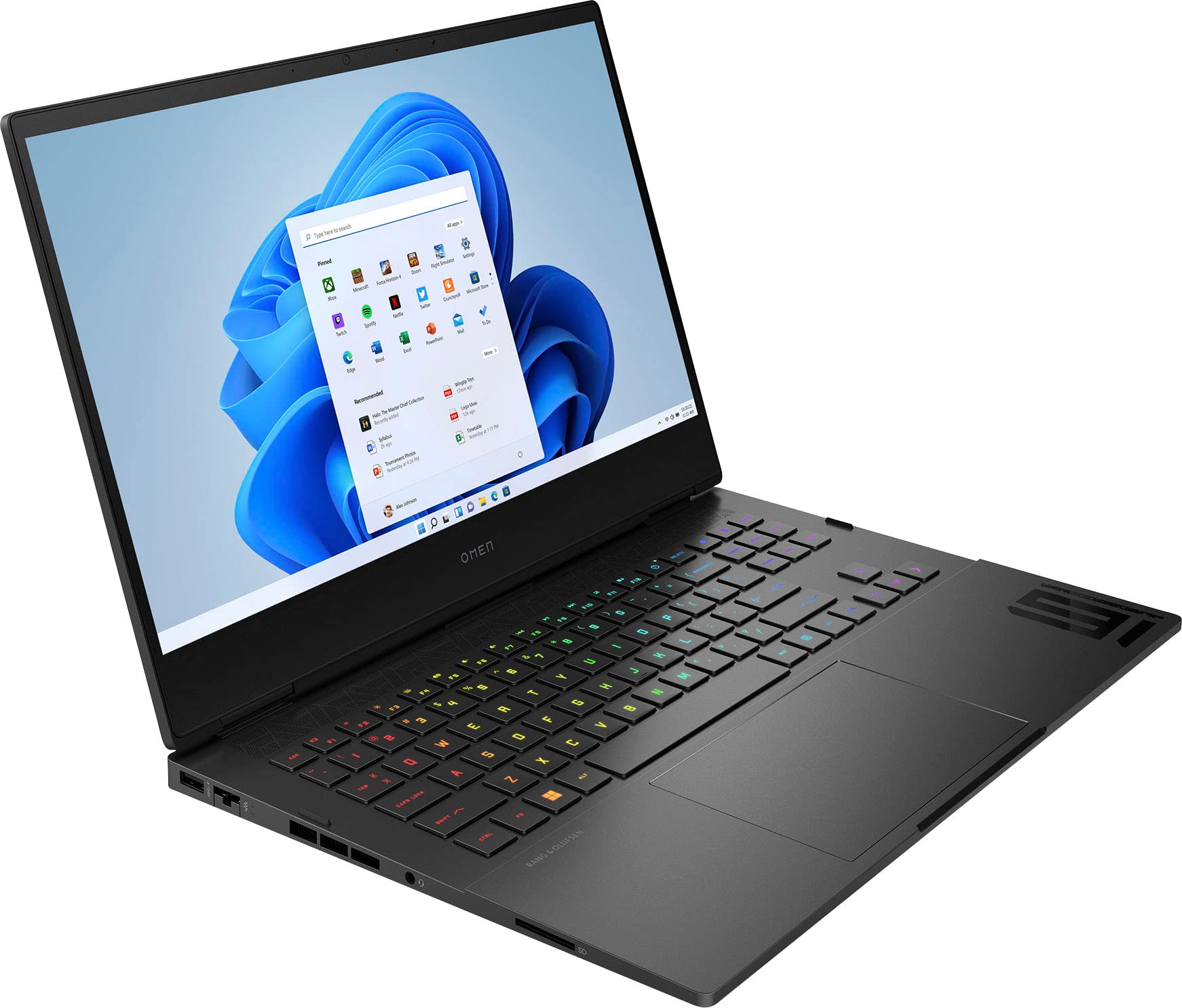 2022 HP Omen 16.1'' Laptop Intel i7-12700H 14-Core 32GB DDR5 1TB NVMe SSD NVIDIA GeForce RTX 3060 6GB 4-Zone RGB Backlit KB Thunderbolt 4 WiFi 6E Win 11 Pro w/RATZK 32GB USB, Shadow Black,(16T-K000)