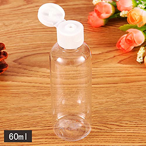25PCS Cosmetic Bottle Hand Lotion 60ML Containers Travel Empty Bottle Cleaning Supplies Vintage Clear Glass Coffee Mugs