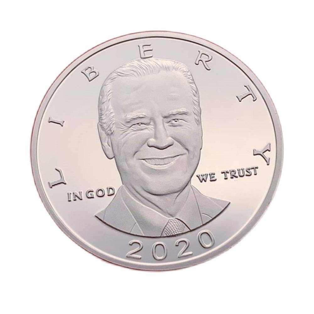 46th US President Joe Biden 2020 Presidential Campaign Eagle Commemorative Novelty Challenge Coin Liberty in God We Trust Silver Color