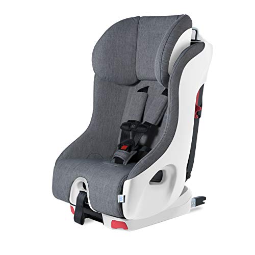 Clek Foonf Convertible Car Seat with Rigid LATCH system, Crumple Zone safety system, Adjustable Headrest, Reclining Design and Anti-Rebound Bar (Cloud)