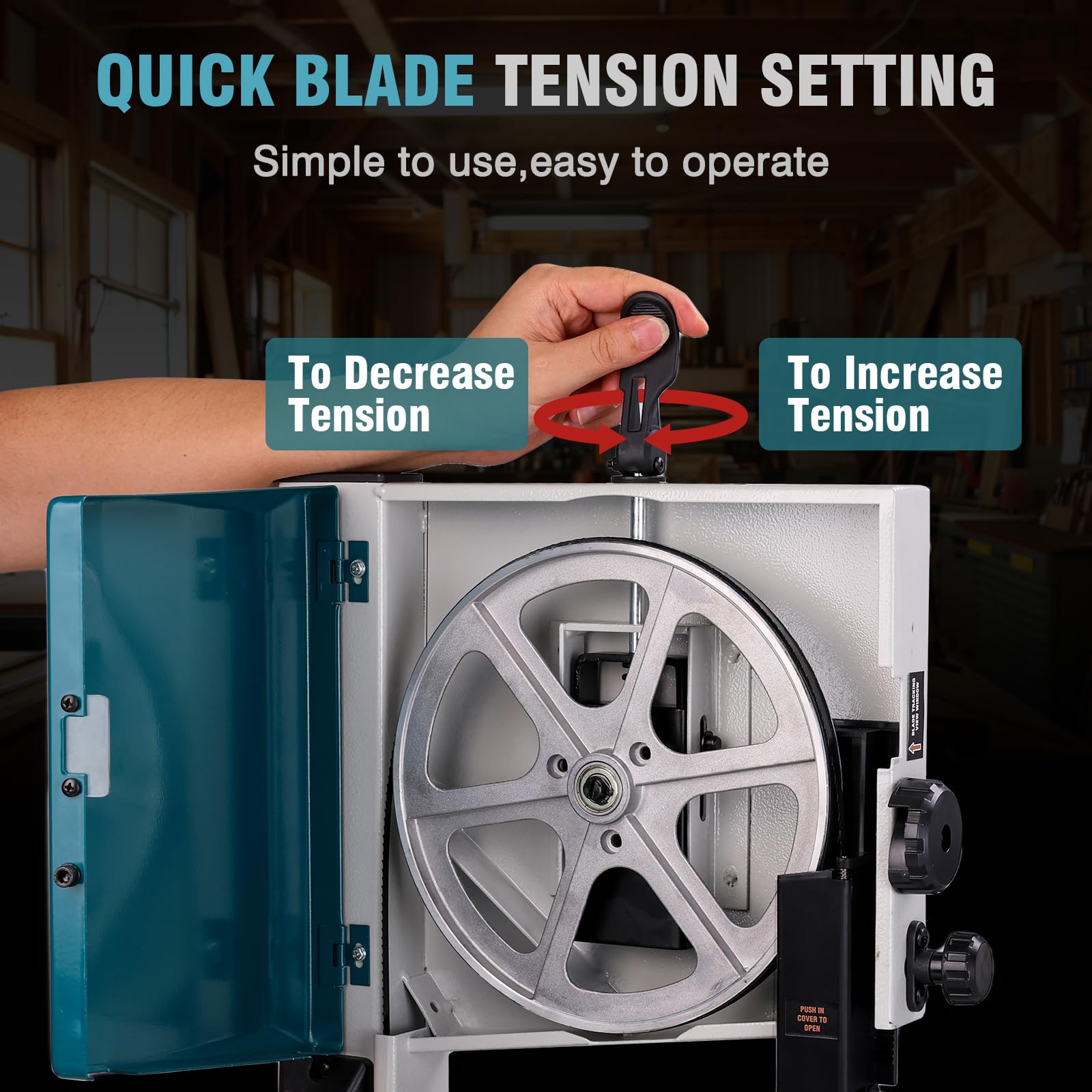3 Amp 9-Inch Benchtop Band Saw, 2-Speed(1700/2500FPM)with 360° Work Light, Miter Gauge & Rip fence, Steel Base, Band Saws for Woodworking