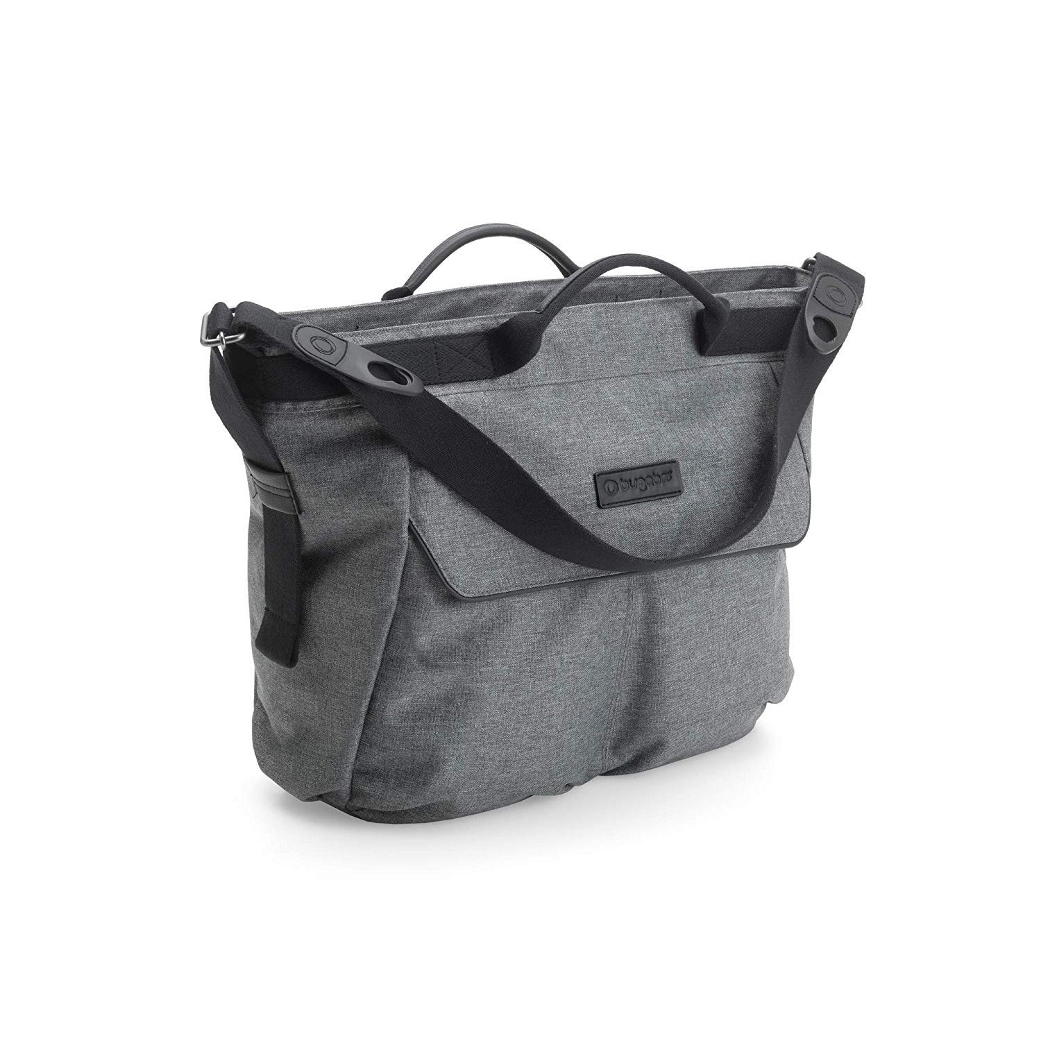 Bugaboo Changing Bag - Grey Melange - Convenient and Stylish Diaper Bag to Carry All of Your Essentials - Easily attaches to Bee5, Cameleon3, Fox and Buffalo Strollers, Grey Melange
