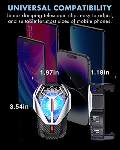 ACEDAYS Phone Cooler, Phone Cooling Fan with Semi-Conductor Cooling Chip, Universal Cellphone Radiator for Tiktok Live Streaming, Outdoor Vlog, Mobile Gaming.