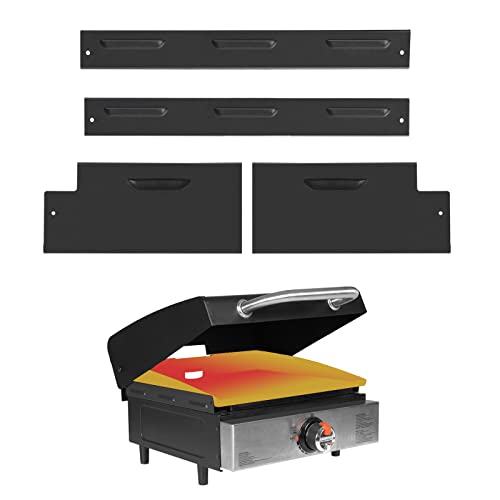 ClimbFun Wind Guard for Blackstone 17 Inch Griddle Wind Screen Blackstone Griddle Accessories Grill Wind Blocker Flat Top Gas Grill Compatible with Rear Grease Cup Hood Lid Side Shelf…