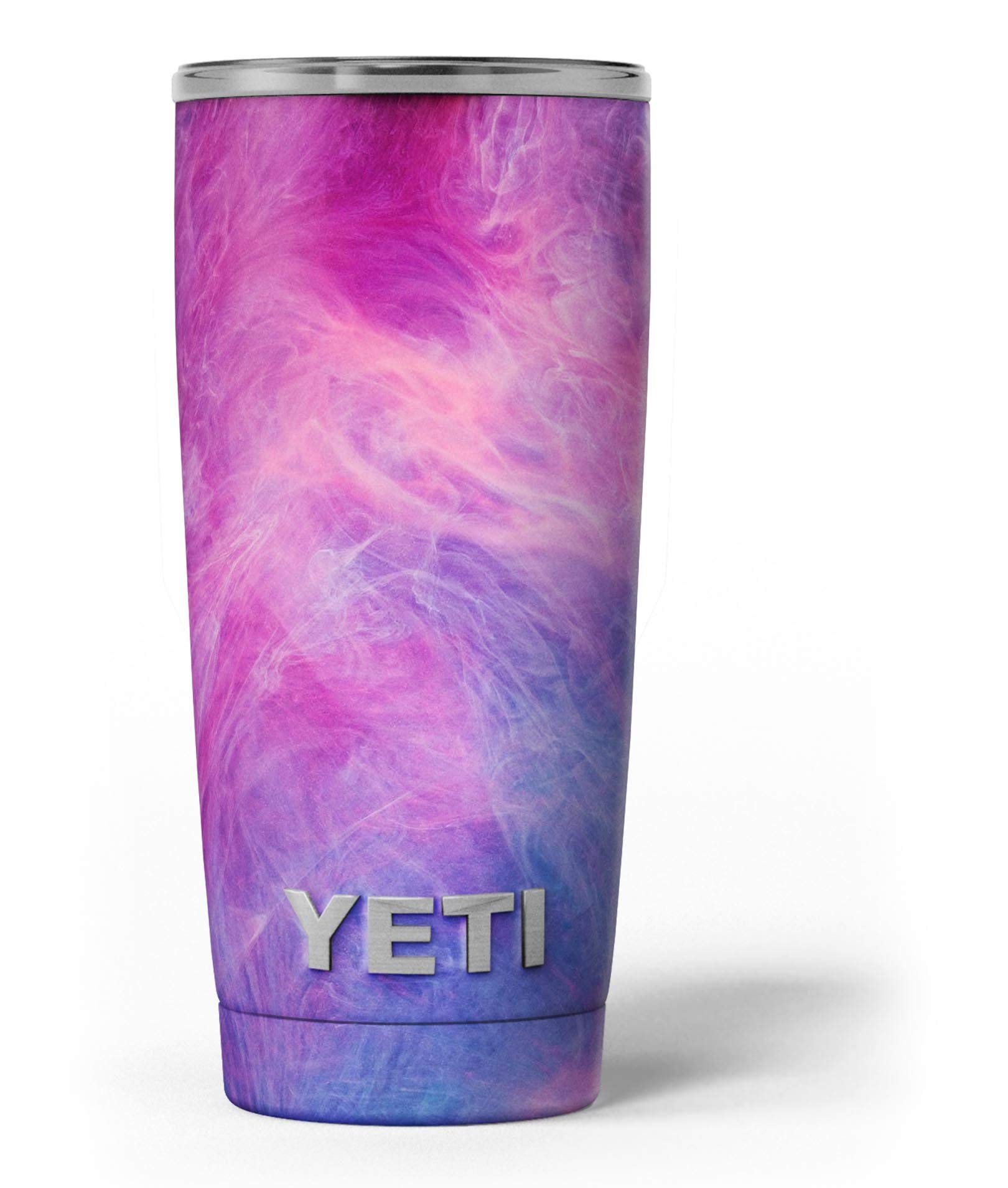 Design Skinz Pink and Blue Fume Clouds - Skin Decal Vinyl Wrap Kit Compatible with The Yeti Rambler Cooler Tumbler Cups