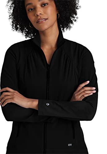 BARCO One 5405 2 Pocket Shir Yoke Princess Zip Jacket (Black, Medium)