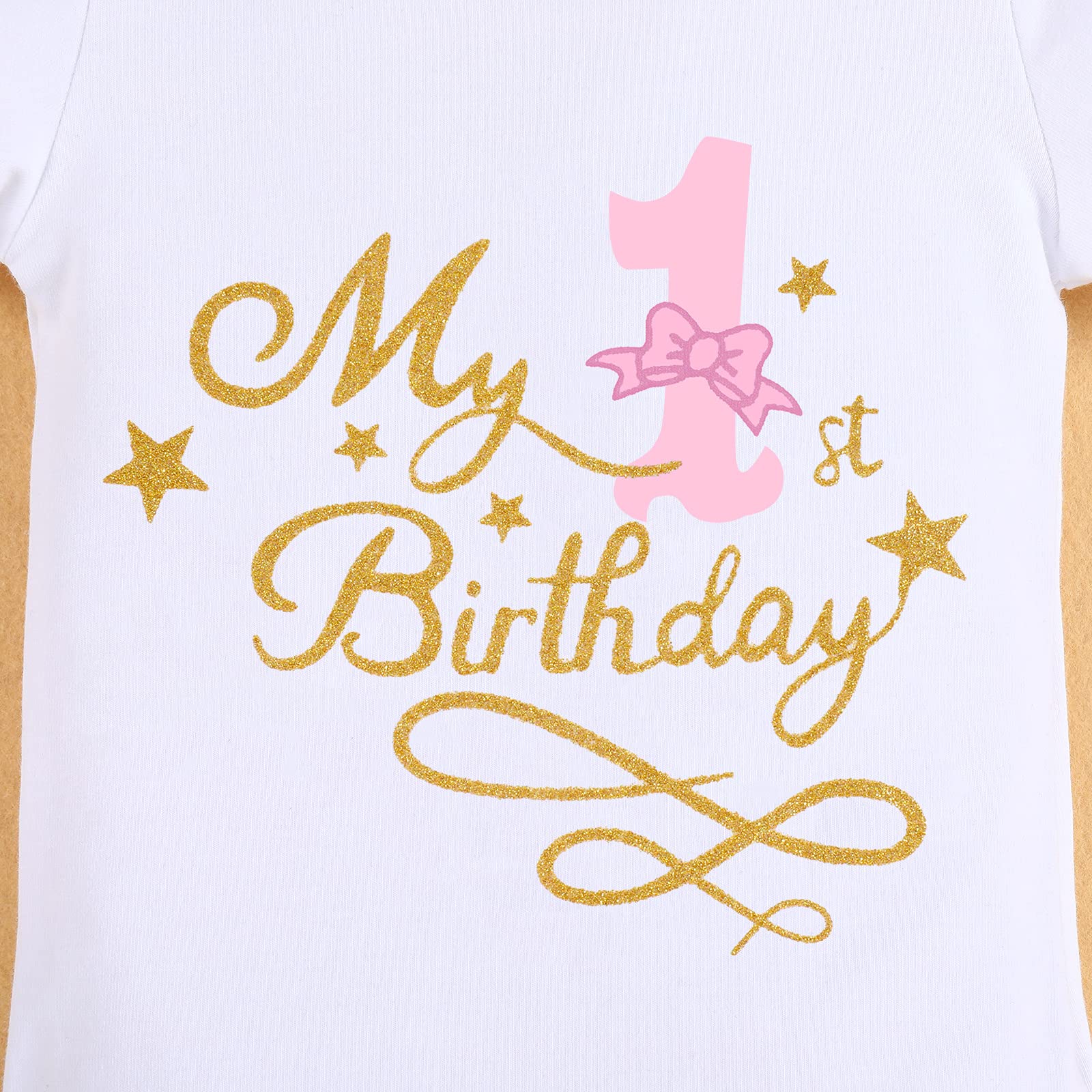 Mini Polka Dots It's My 1/2 /1st /2nd/3rd Birthday 4 Piece Outfits for Cake Smash Romper Bodysuit Tutu Skirt Set Headband Socks Formal Baptism Christening Dance Evening Ball Gown Pink-1st 1T