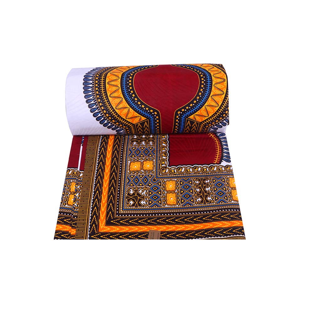 African Fabric 6 Yard Printed Wax Cloth African Ankara Fabric for Party Dress 2003