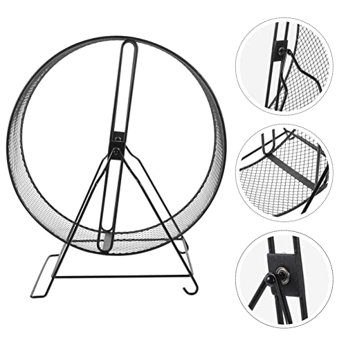 Balacoo Chinchilla Wheel Silent Hamster Exercise Wheels- Hamster Running Exercise Wheel- Hamster Running Wheels with Adjustable Stand for Hamsters Small Animals 10 Inch