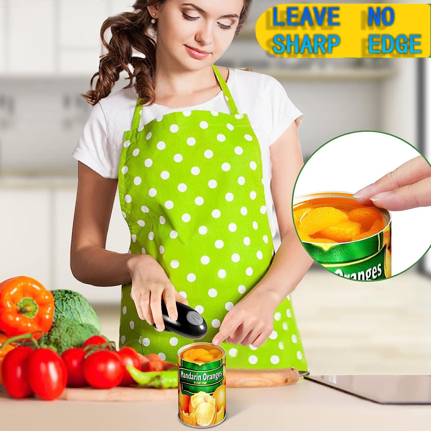 3.0 Upgrade automatic Can Opener One-Touch Start controlled Electric Can Opener Smooth Edge,Electric Can Openers For Seniors, Arthritis, Electric Can Openers For Kitchen Food-Safe And sturdy(Black)