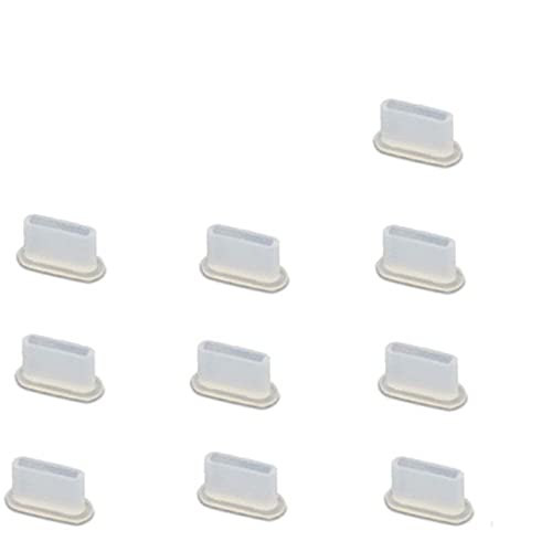 MNTT USB Charging Port Protector,Cable Dustproof Cover Cap for Wire Protection Cap Silicone Cover Anti Dust Plugs USB Type-c Cable Dust Plug(Clear)