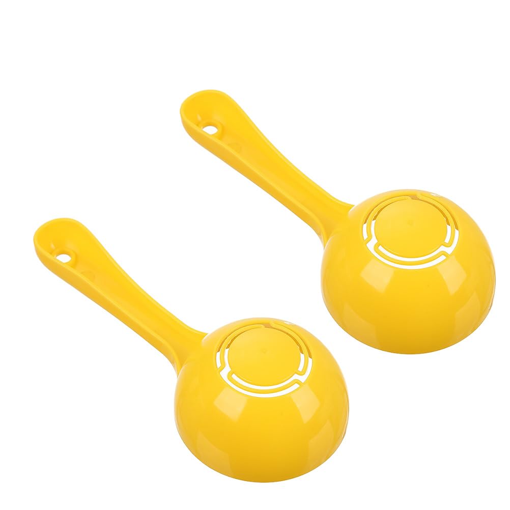 2Pcs Yellow Rice Paddle Scoop Mold For Rice Ball Making,Non-stick Sushi Mold Rice Ball Scooper Rice Spatula Kitchen Gadge for Home Kitchen Serving Spoon for Rice Sushi Making Rice and Potato Servers