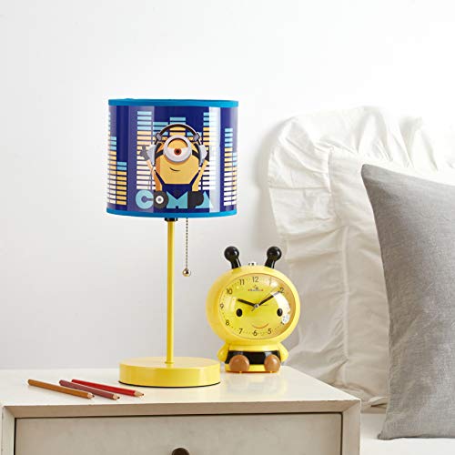 Idea Nuova Minions Stick Table Kids Lamp with Pull Chain, Themed Printed Decorative Shade
