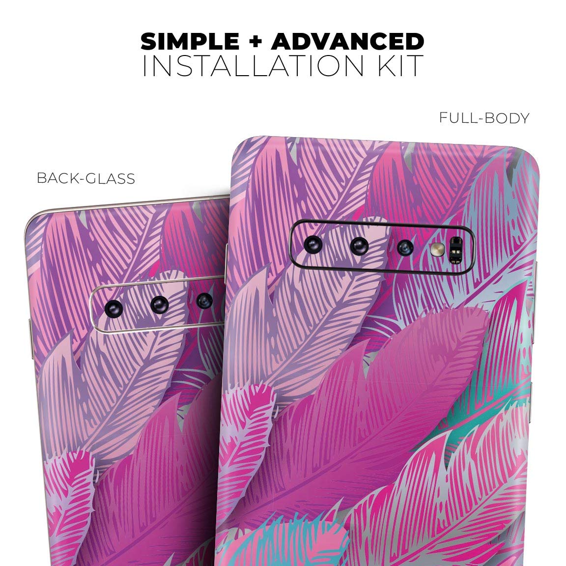 DesignSkinz Spectral Vector Feathers Protective Vinyl Decal Wrap Skin Cover Compatible with The Samsung Galaxy S20 (Screen Trim & Back Glass Skin)