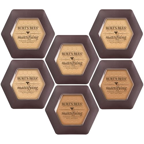 Burt’s Bees 100% Natural Origin Mattifying Powder Foundation, Vanilla, 0.3 Ounce, Packaging May Vary