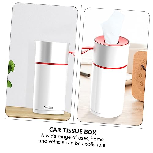 Alipis Box Car Tissue Box Paper Towel Dispenser Tissues Round Cylinder Box Car Paper Towel Holder Plastic Paper Towel Holder Plastic to Go Containers Disposable Paper Towels Abs Sun Visor