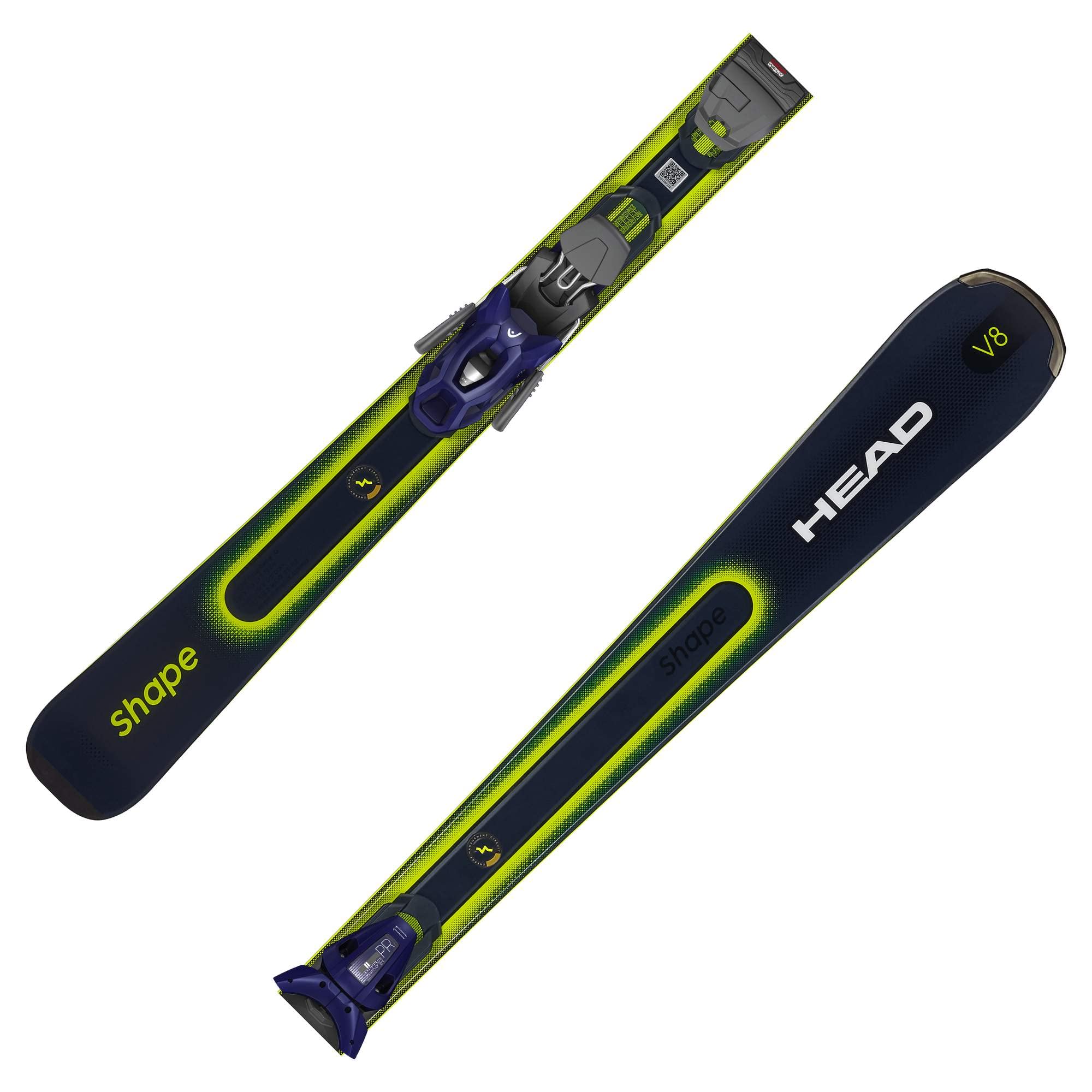2023 Head Shape e-V8 170cm Skis w/PR 11 GW Bindings