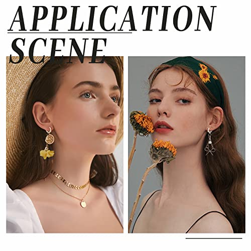 arricraft 16 Pcs 2 Colors Huggie Hoop Earrings Findings, Stainless Steel Leverback Earwires Findings with Open Loop Rings Earrings Components for DIY Earrings Jewelry Making