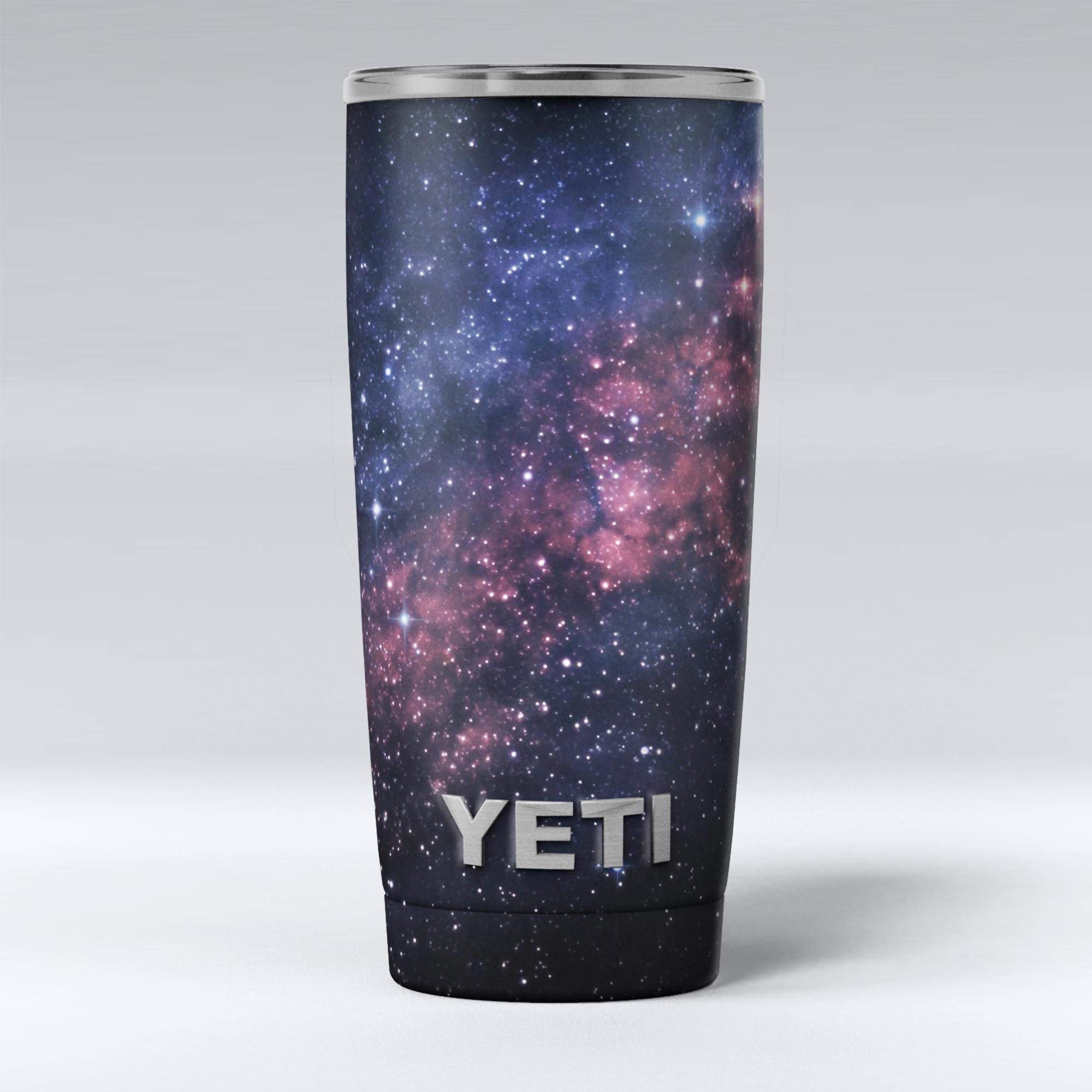 Design Skinz Subtle Pink Glowing Space - Skin Decal Vinyl Wrap Kit Compatible with The Yeti Rambler Cooler Tumbler Cups