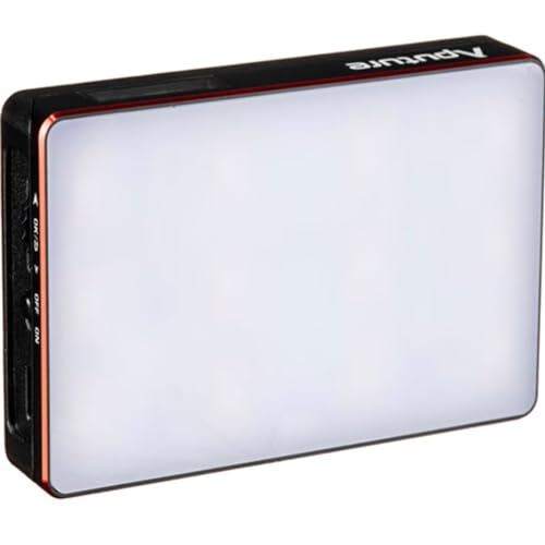 Aputure Amaran MC RGBWW LED On Camera Light Portable Photography Light TLCI/CRI 96+ RGB 0-360 Full Color 3200-6500K Adjustable 0-100% Stepless Dimming with Magnet Adsorption Function,Wireless Charging