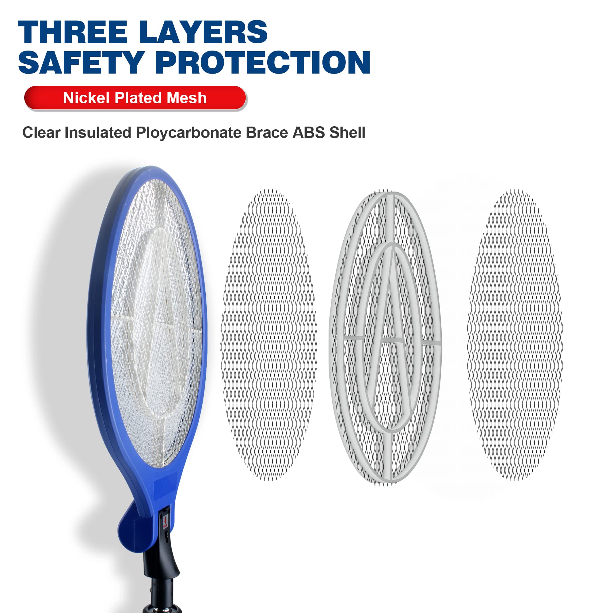 ๐ฎ๐ฌ๐ฎ๐ฏ ๐๐ฉ๐ ๐ซ๐๐๐๐ Electric Fly Swatter Indoor, Retractable Bug Zapper Racket Powerful Mosquitoes Trap, USB Rechargeable Fly Killer, Pest Control for Home, Bedroom, Kitchen, Patio