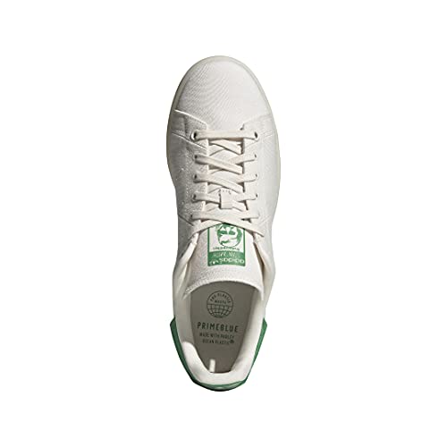 adidas Originals mens Stan Smith Primeblue White/Green/Black 6