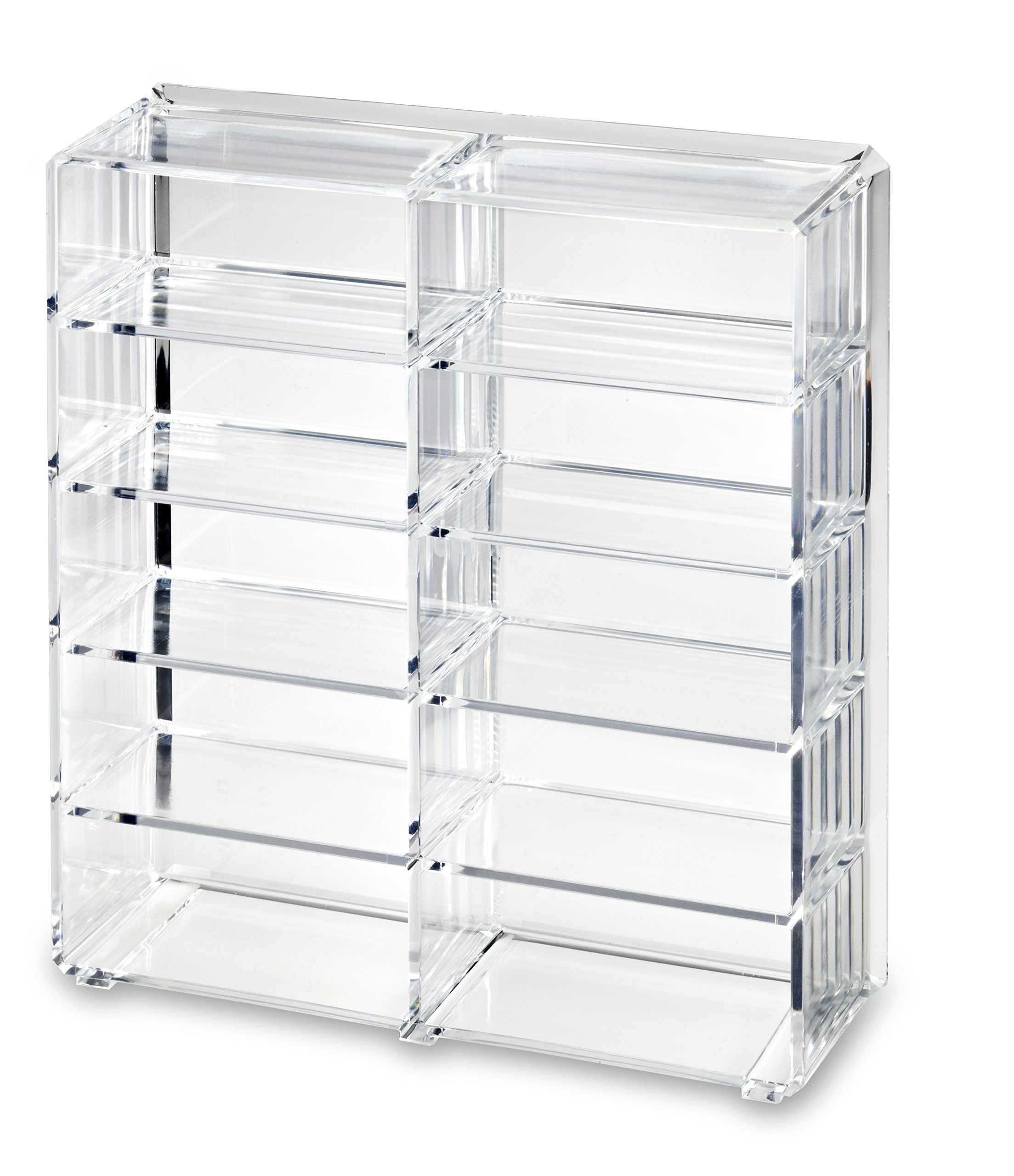 BY ALEGORY Acrylic Hair Accessory Organizer Storage for Bows Ties Bobbi Pins Claws Barrette Silk Scarves Scrunchies Ribbon Bandana Drawer Refillable Container Tray