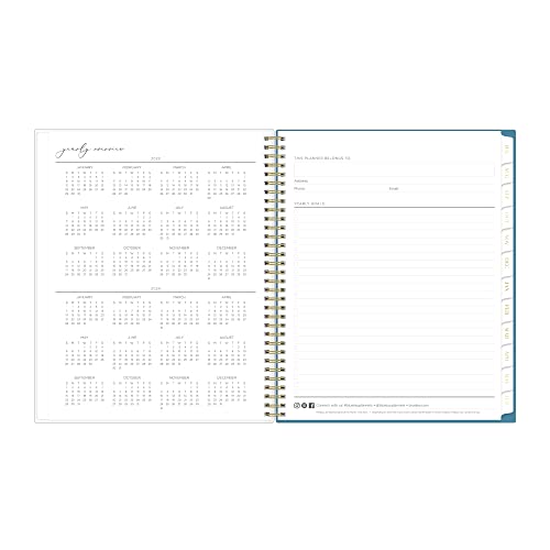 2023-2024 Blue Sky™ Life Note it® CYO Weekly/Monthly Academic Planning Calendar with Notes, 8-1/2" x 11", Bella, July 2023 to June 2024, 142181