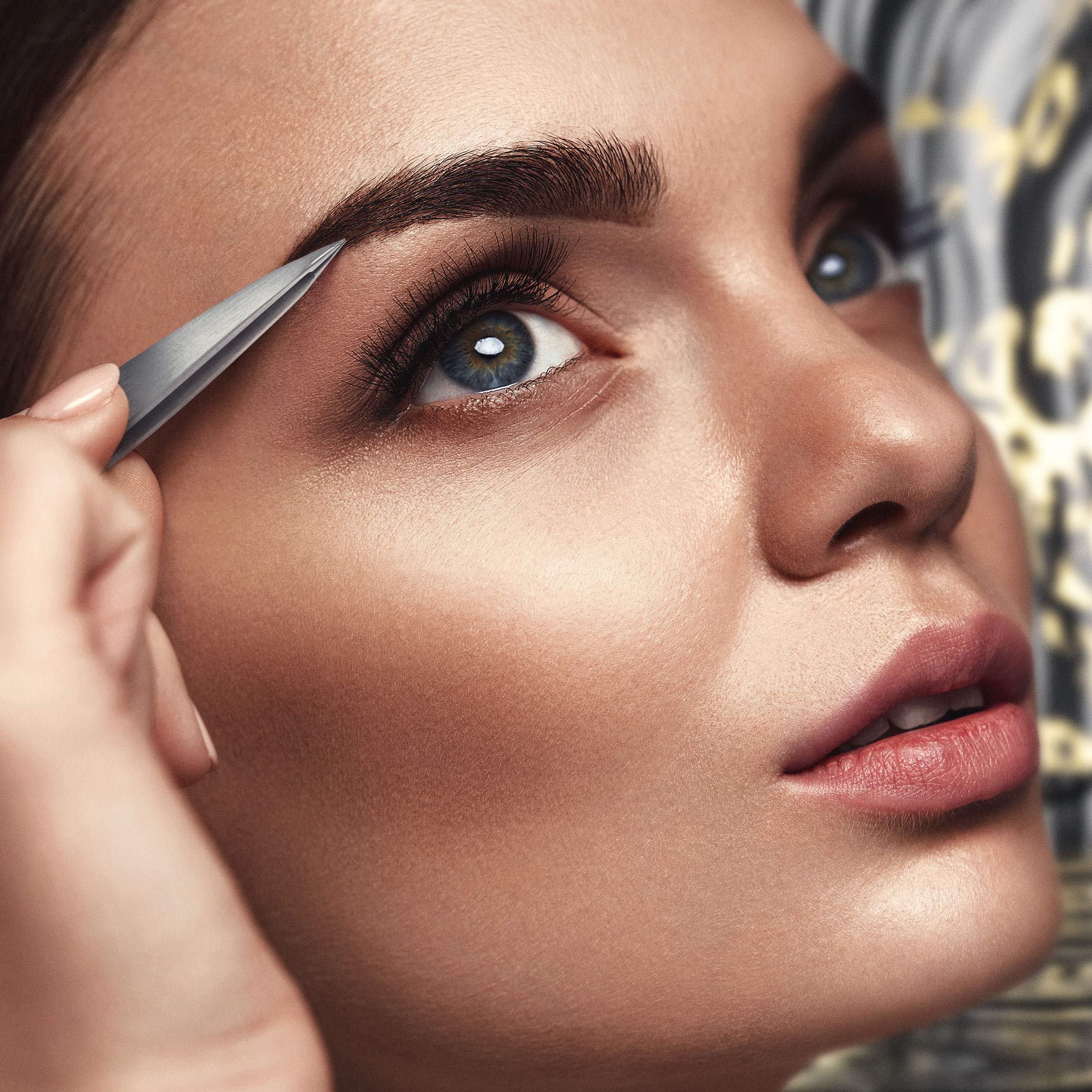 By MILLY Pointed Tweezers | High Carbon Stainless Steel Needle Nose Tweezers | Fine Point Tweezers Precision Hair Removal | Perfectly Aligned & Hand-Filed Sharp Tweezers | Silver