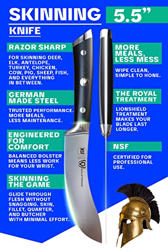 Dalstrong Skinning & Boning Knife - 5.5" - Gladiator Series Elite - Forged German High-Carbon Steel - w/Sheath - NSF Certified