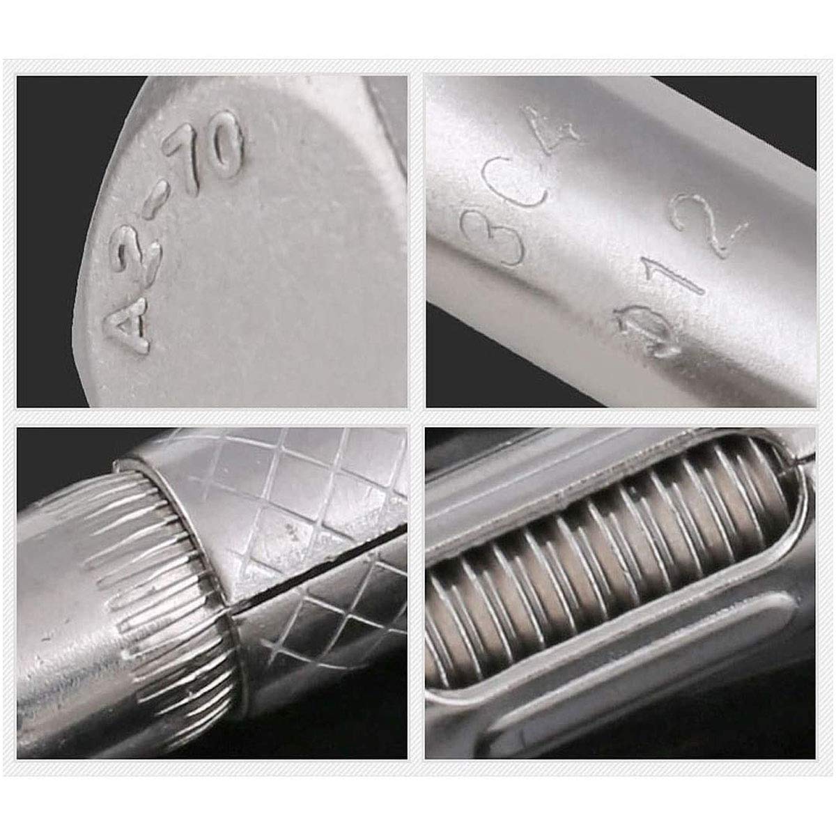 L-A Repair Part External Hex Expansion Bolt 304 Stainless Steel Expansion Bolts M8x80mm Silver (Pack of 3)