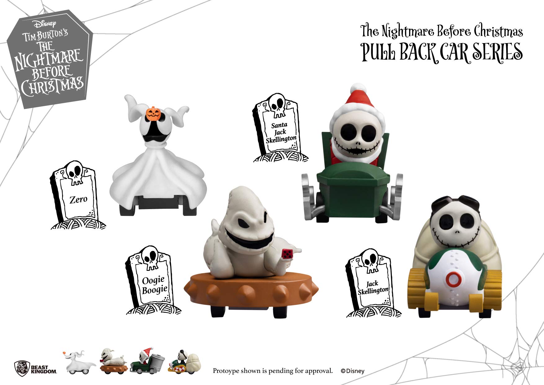 Beast Kingdom The Nightmare Before Christmas: Oogie Boogie Pull Back Car, Multicolor