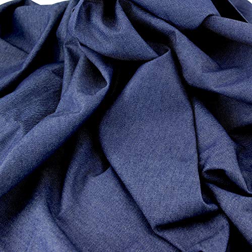 8 oz Denim Fabric,DIY for Sewing Crafting 63" by The Yard Dark Blue Rose Flavor