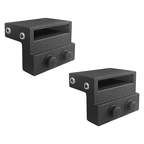 2PCS Barn Door Stopper for Sliding Barn Door Flat Track, Perfect Replacement Sliding Barn Door Hardware Accessories (Fit for Track: Width: 1-7/16 in-1-5/8 in, Thickness: 1/4 in)