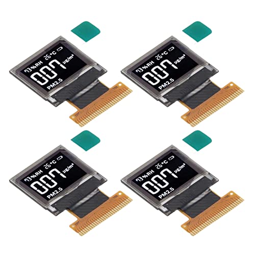 28PIN LCD Display Screen, 64x48 0.66in Clear White Displaying Bright 28PIN Organic Light Emitting Diode Display Self Illuminated 4Pcs for Maintenance