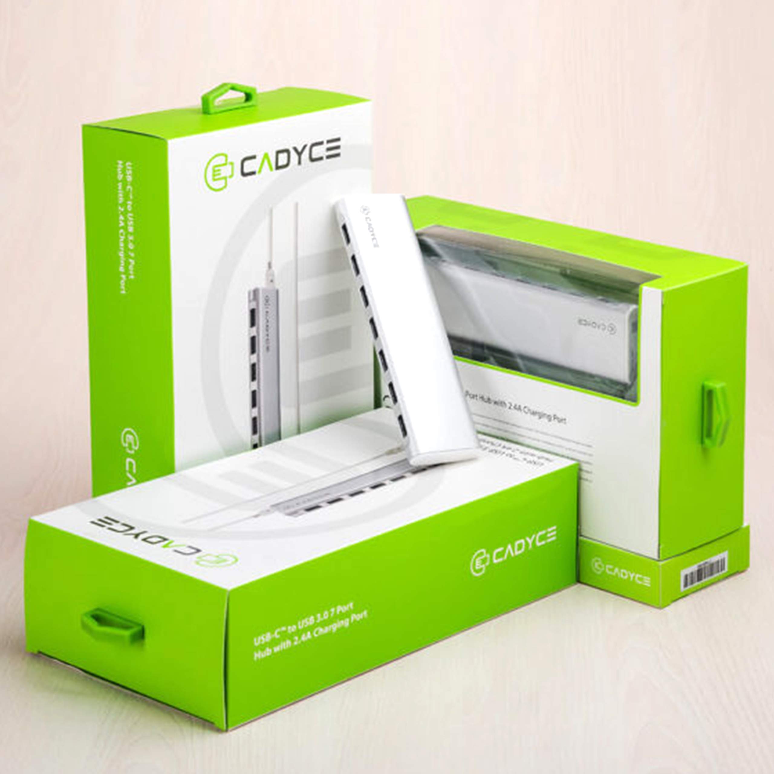 Cadyce CA-C7H USB-C to USB 3.0 7 Port Hub