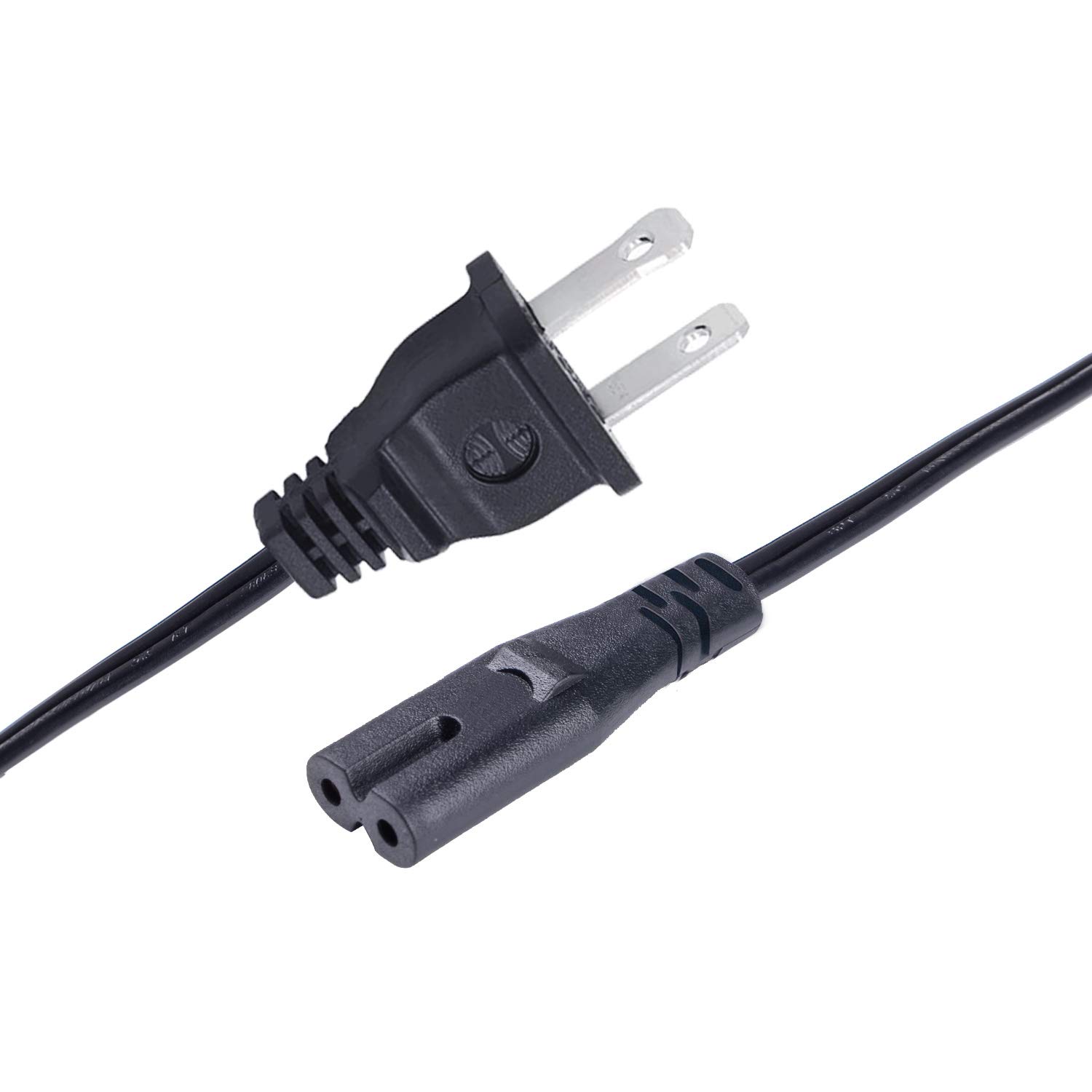 8ft 2 Slot Power Cord for Xbox One 1 X Power Cord Replacement Cable