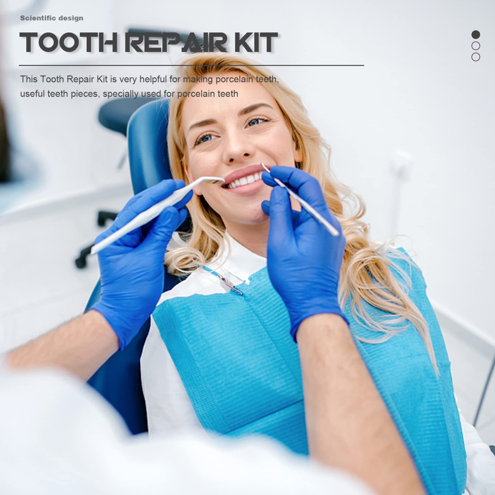 2boxes Dental Slices Sticker Veneer Tooth Accessory Supplies Broken Replacements for Anterior The Kits and Fixing Materials Material Oral Temporary Reing Replacement Missing Kit