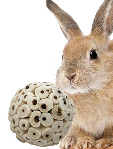 Bonka Bird Toys 1214 pk3 Sola Atta Balls Foot Beak Chew Forage Natural Organic Small Pet Ball