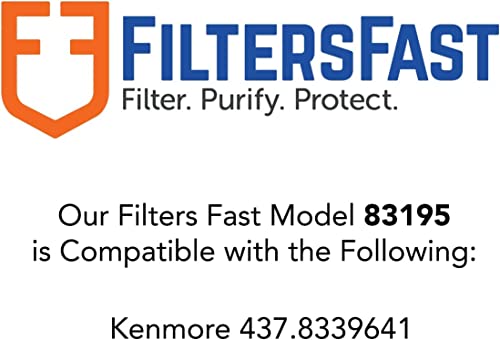 Filters Fast Compatible Replacement for Kenmore 83195 HEPA Air Filter, Air Cleaner Filter, 11 7/8 inches x 18 7/8 inches x 1 1/2 inch
