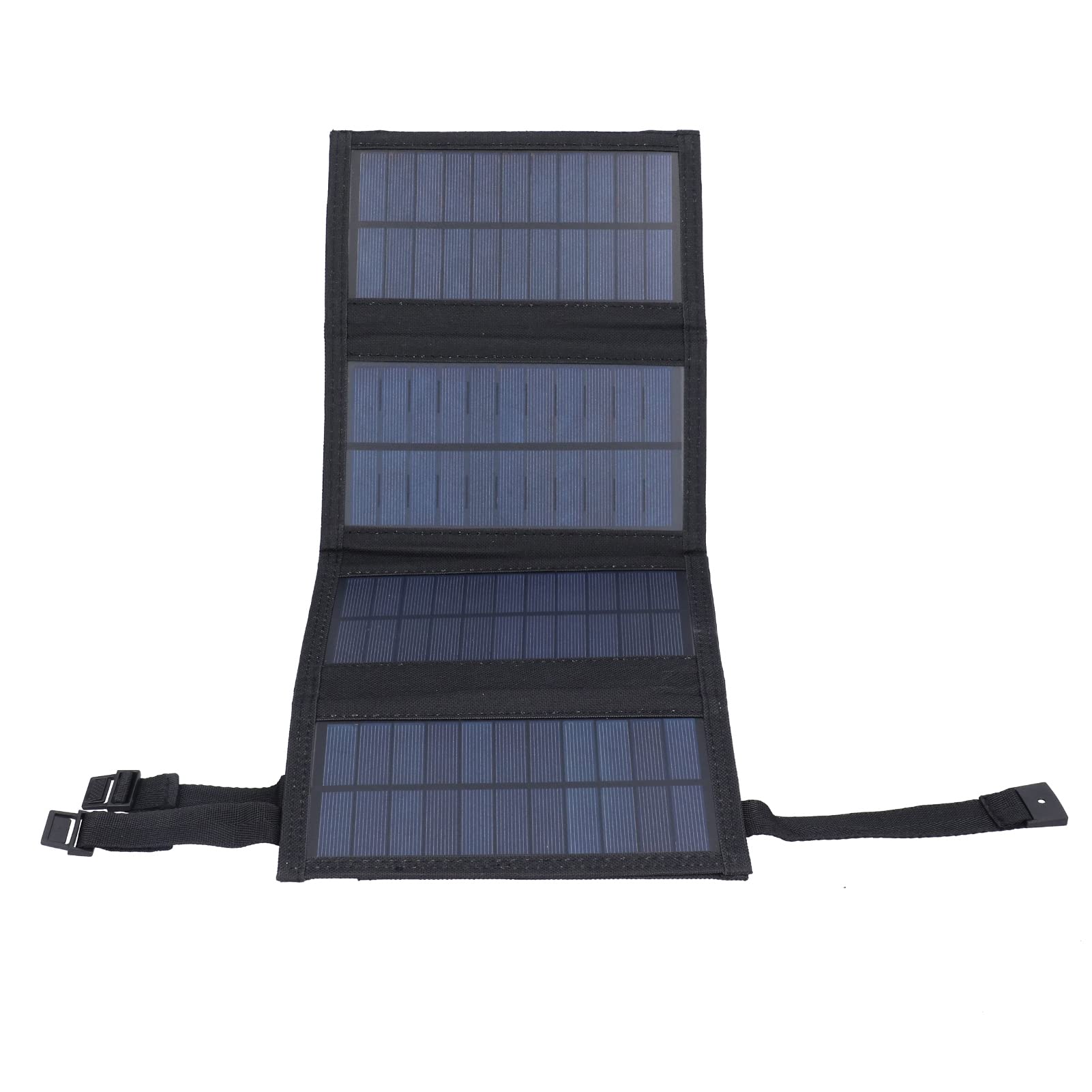 20W USB Solar Panel, Foldable Portable Polycrystalline Solar Cells Charger for Mobile Power Supplies, Laptops, Tablets, GPS (Black)