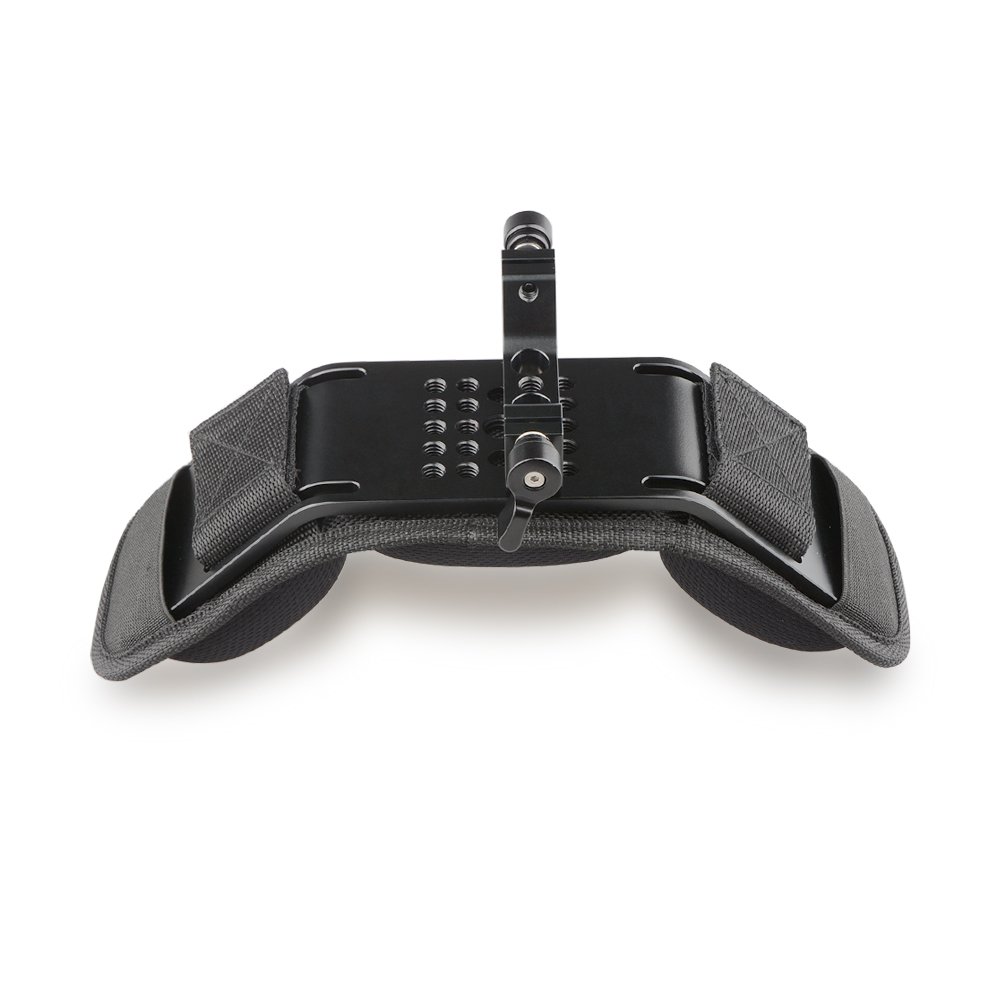 CAMVATE Camera Shoulder Mount Pad with 15mm Dual Rod Clamp for 15mm Camera Shoulder Railblock Support System - 1752