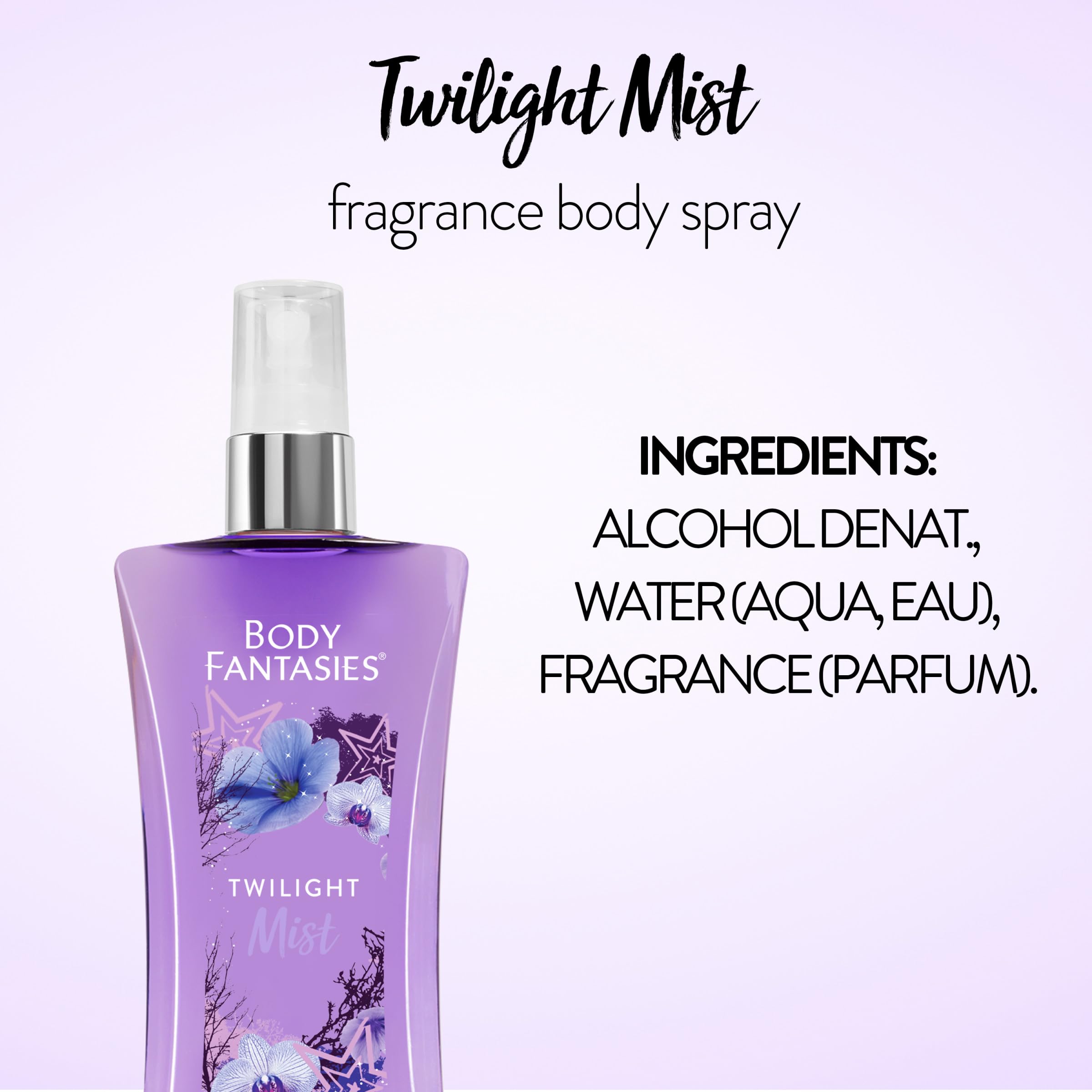 Body Fantasies Signature Fragrance Body Spray, Twilight Mist, 8 fl oz
