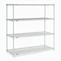 Chrome Wire Shelving, 60"W X 24"D x 54"H