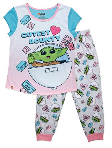 LEGO Star Wars Baby Yoda Grogu 2 Piece Pajama Set, Girls 10/12 Blue
