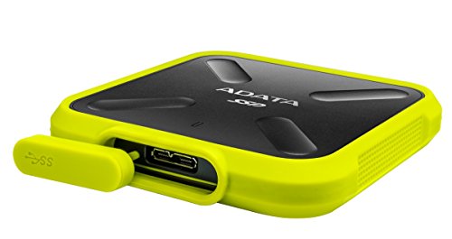 ADATA SD700 3D NAND 1TB Ruggedized Water/Dust/Shock Proof External Solid State Drive Yellow (ASD700-1TU3-CYL)