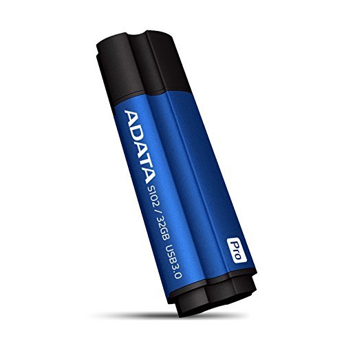 ADATA Superior Series S102 Pro 64 GB USB 3.0 Flash Drive - Titanium (AS102P-64G-RGY)