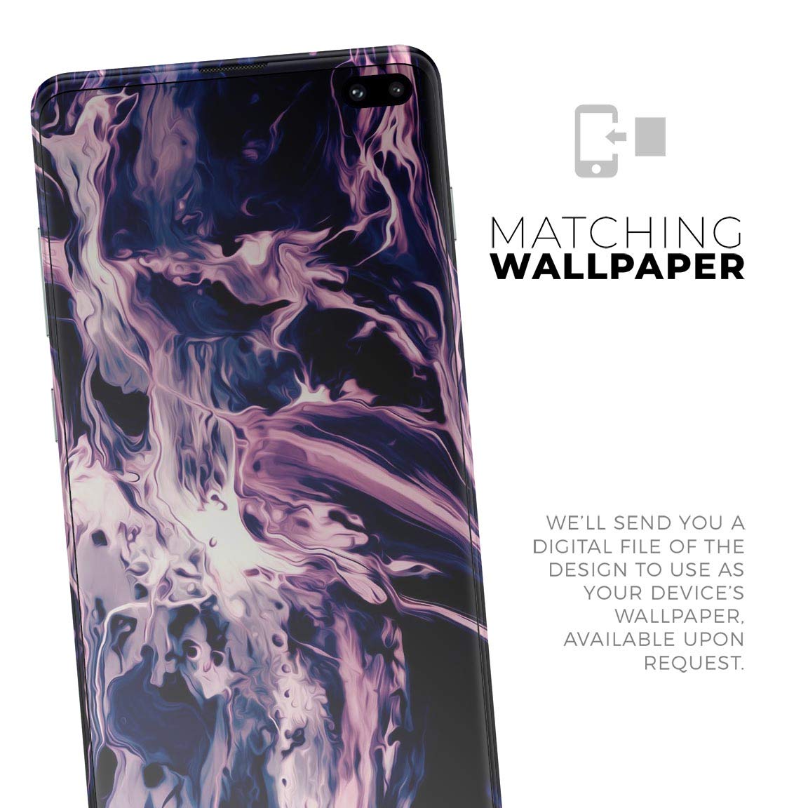 DesignSkinz Blurred Abstract Flow V32 Protective Vinyl Decal Wrap Skin Cover Compatible with The Samsung Galaxy S20 (Screen Trim & Back Glass Skin)