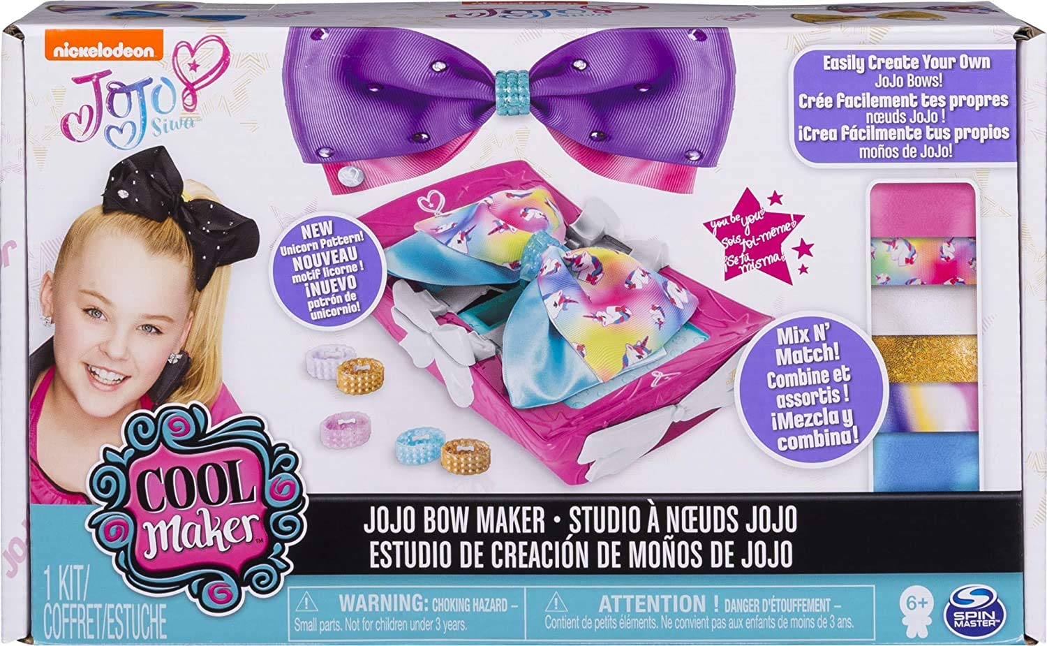 Cool Maker Ultimate JoJo Siwa Bowmaker Bundle - Unicorn and Rainbow Bowmaker w/ Bowmaker Accessory Pack